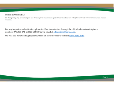 The Self-Registration Portal For Karatina University – Karatina ...